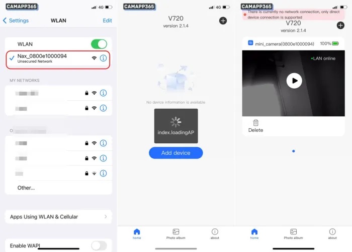 V720 Camera Manual - Setup, Connection, and Troubleshooting Guide | V720